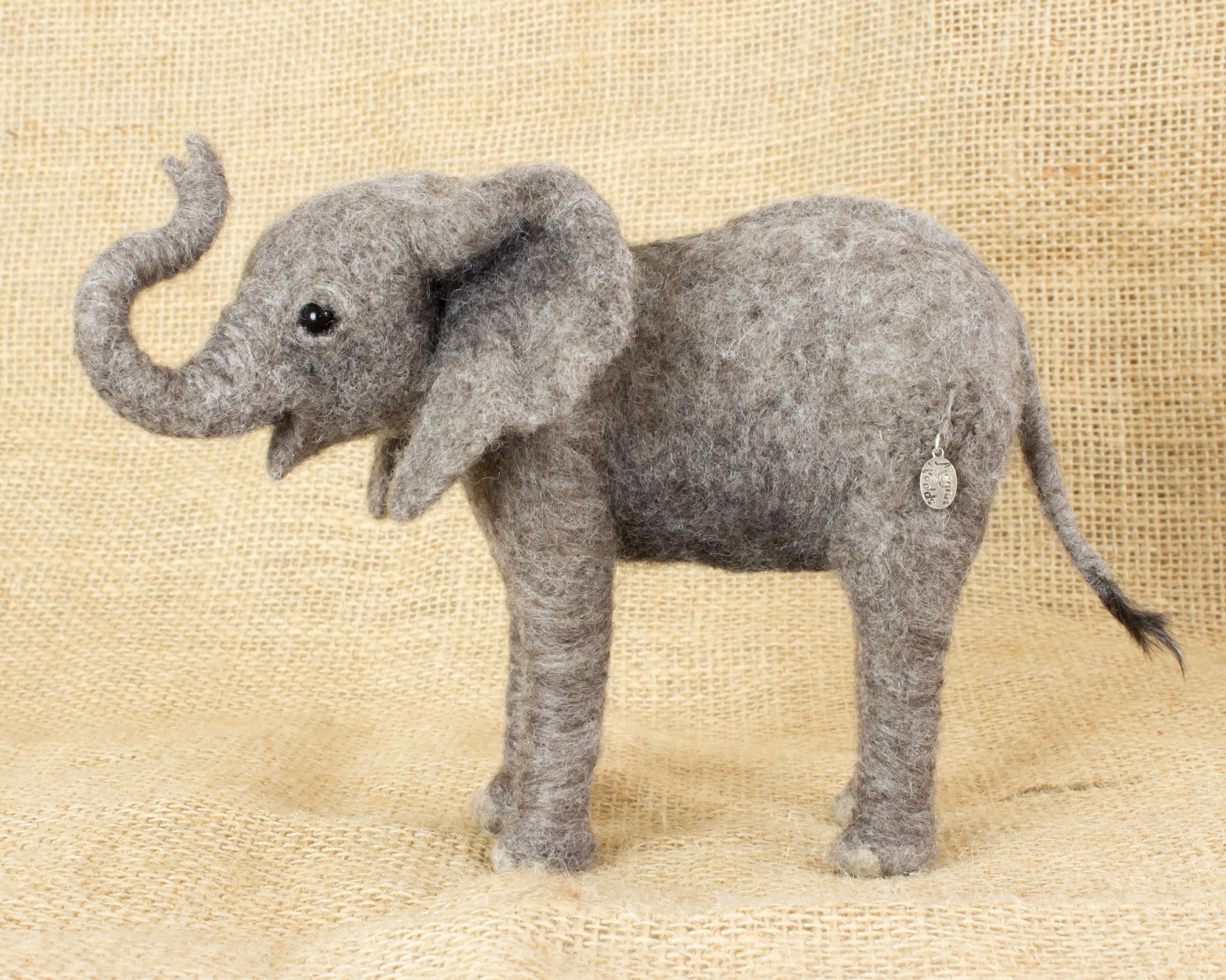 Needle Felted Elephant Calf Kit and Tutorial - Etsy Canada