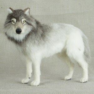 Made to Order Needle Felted Wolf: Custom Needle Felted Animal Sculpture ...