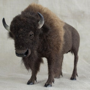 Made to Order Needle Felted Bison: Custom Needle Felted Animal ...