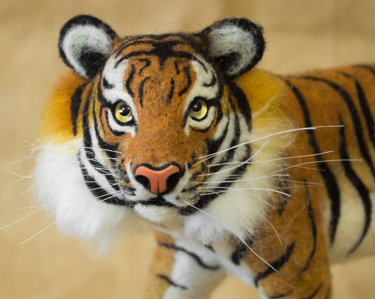 Made to Order Needle Felted Tiger: Custom Needle Felted Animal - Etsy