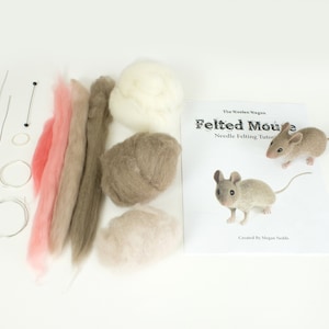 Needle Felted Mouse Kit and Tutorial - Etsy