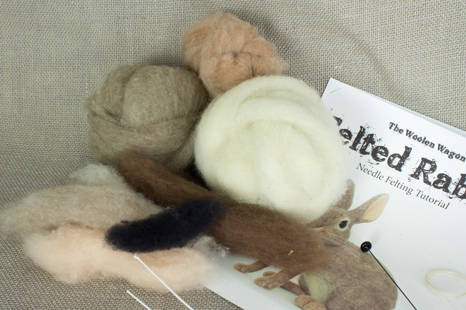 Needle Felted Rabbit Kit and Tutorial - Etsy