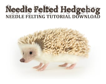 Hedgehog Pdf Sewing Pattern/ Needle Felting Tutorial - Etsy