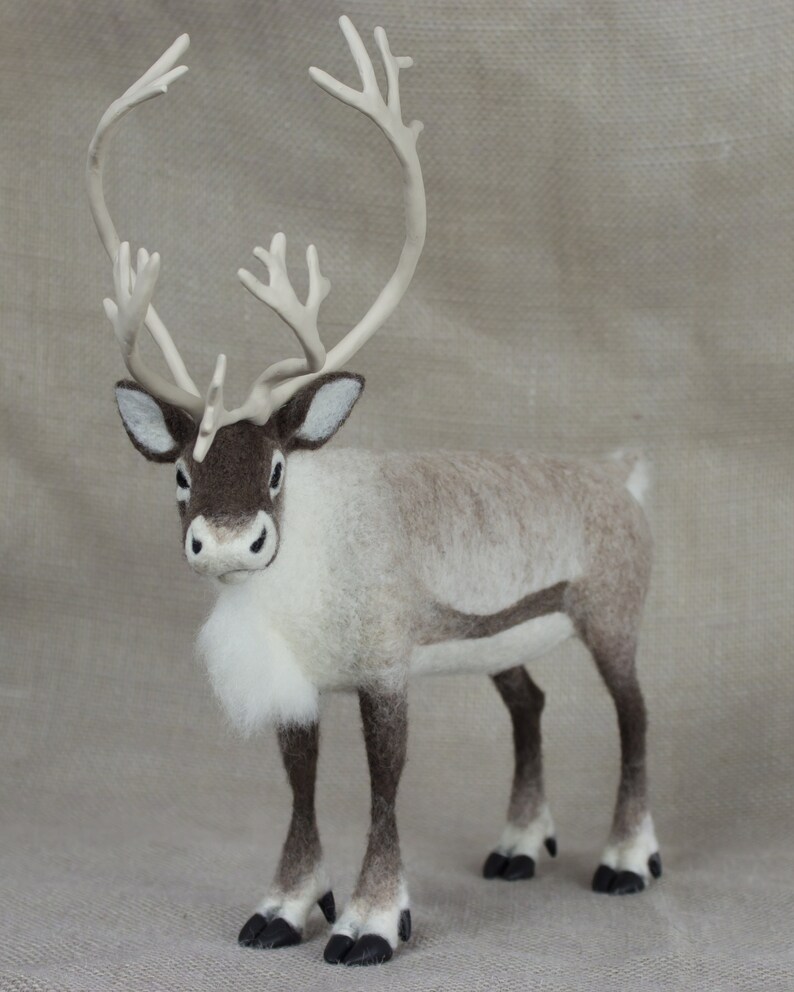 Made to Order Needle Felted Reindeer / Caribou: Custom Needle - Etsy