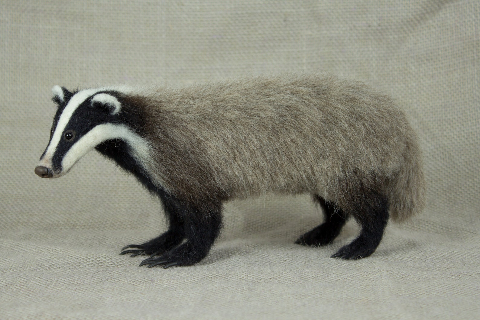 Made to Order Needle Felted Badger: Custom Needle Felted - Etsy