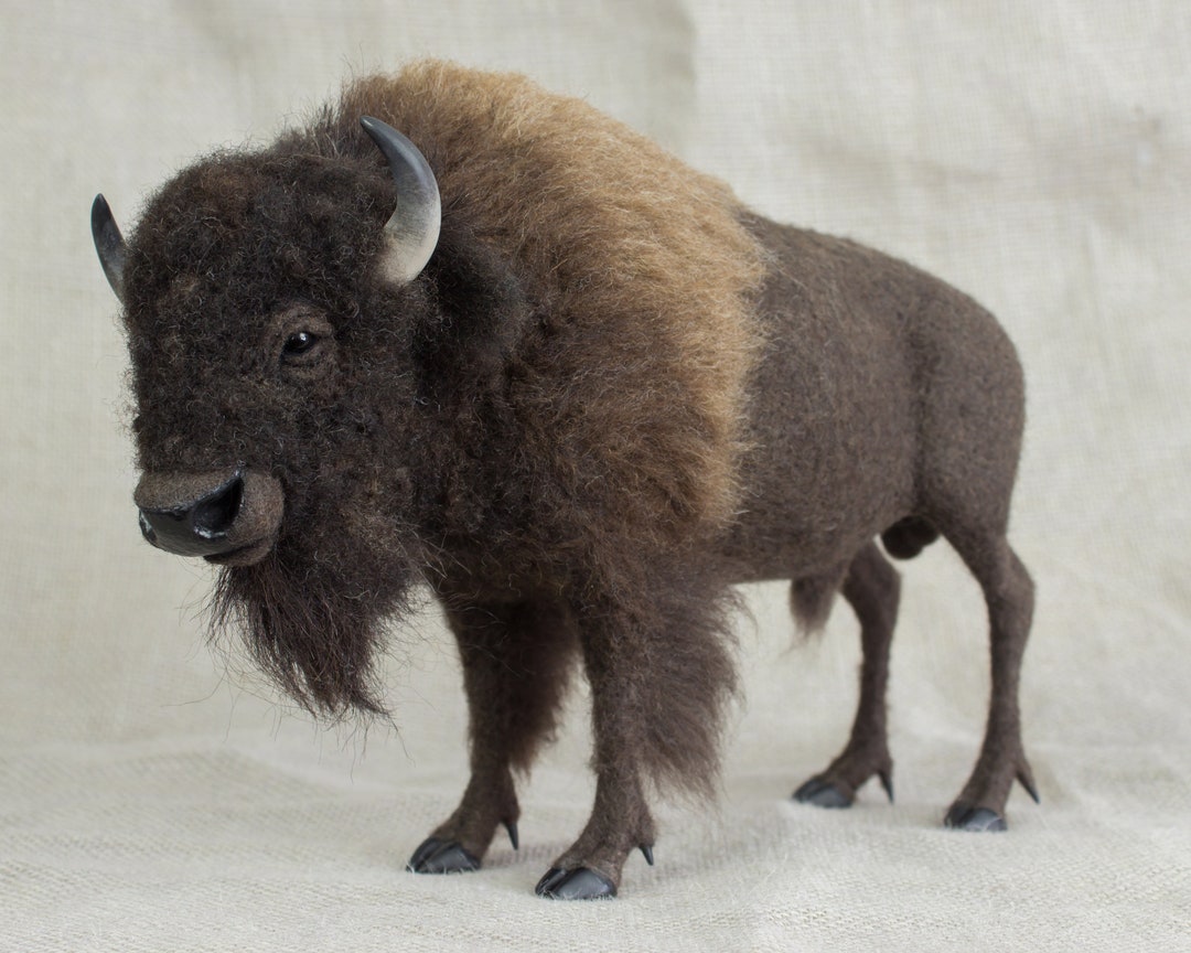 Made to Order Needle Felted Bison: Custom Needle Felted Animal ...