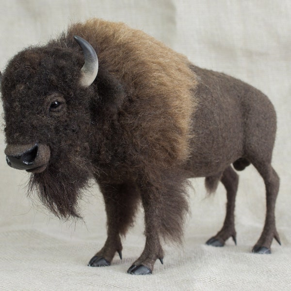Felted Buffalo - Etsy
