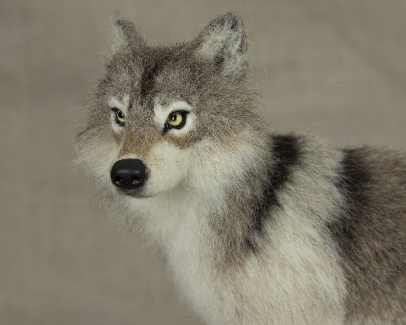 Made to Order Needle Felted Wolf: Custom needle felted animal | Etsy