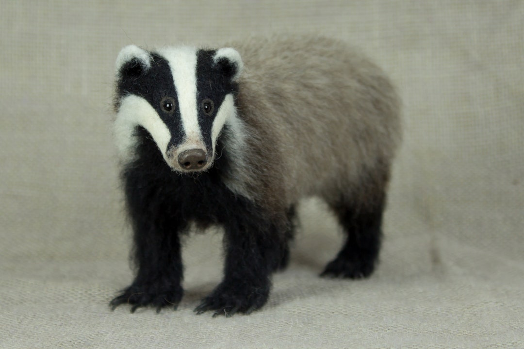 Made to Order Needle Felted Badger: Custom Needle Felted Animal ...