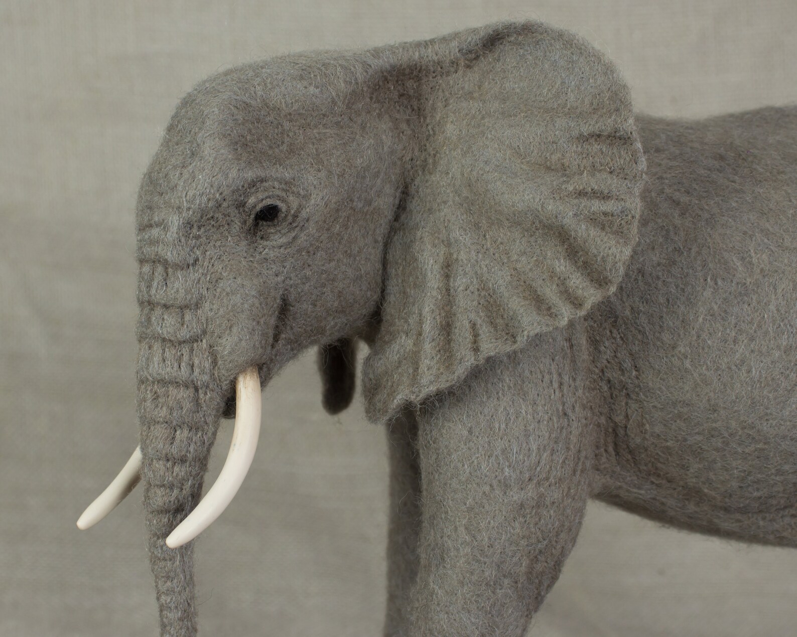 Made to Order Needle Felted African Elephant: Custom Needle - Etsy