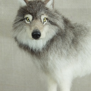 Made to Order Needle Felted Wolf: Custom Needle Felted Animal Sculpture ...