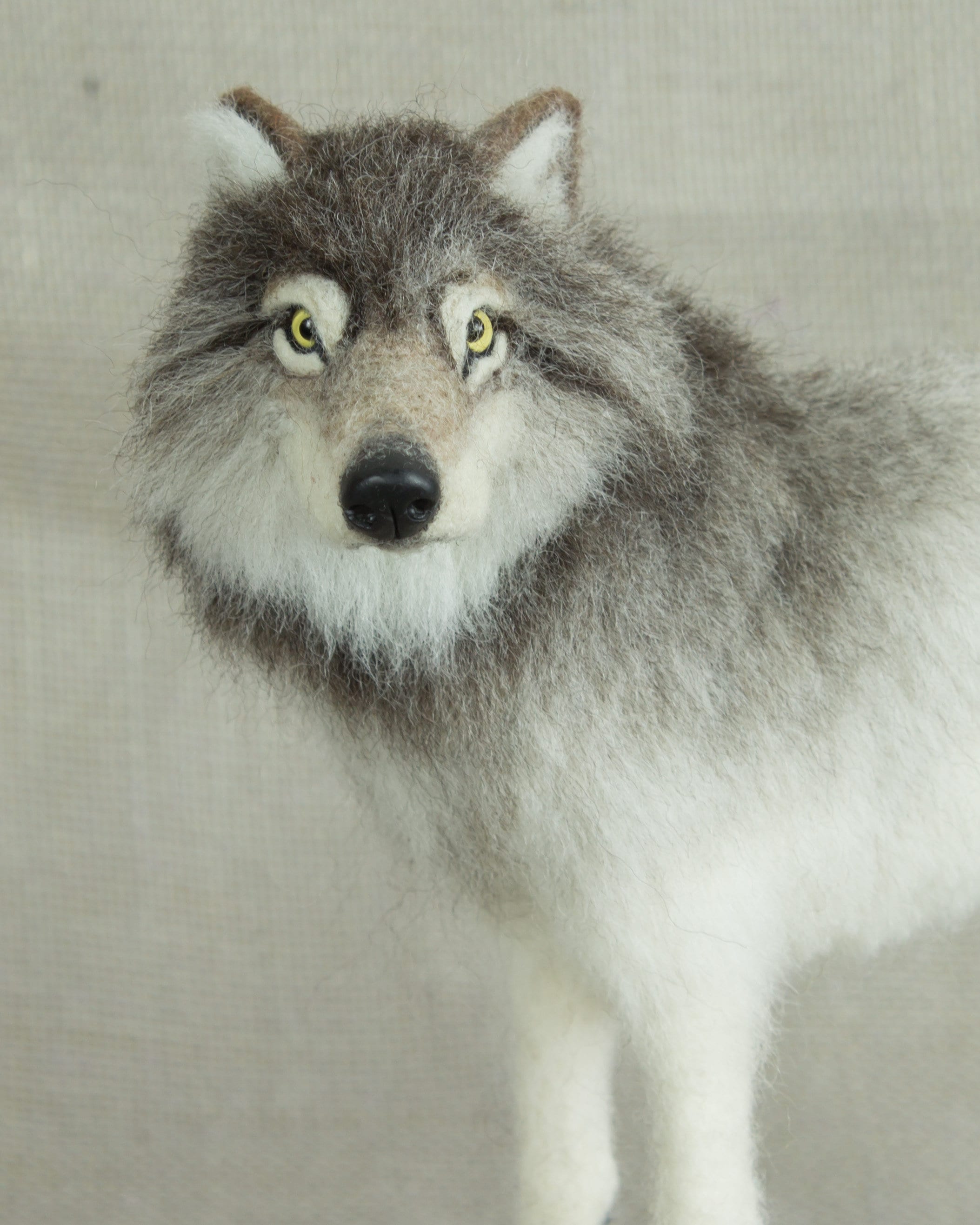 Made to Order Needle Felted Wolf: Custom Needle Felted Animal Sculpture ...