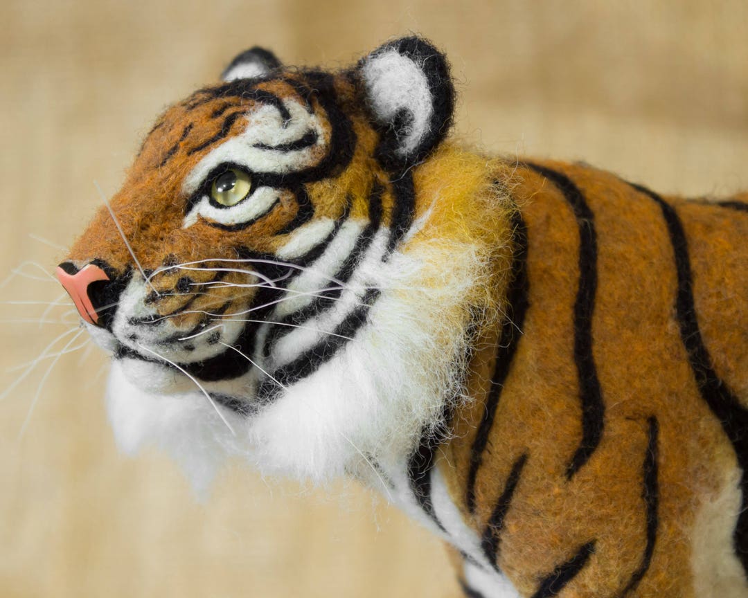 Made to Order Needle Felted Tiger: Custom Needle Felted Animal ...