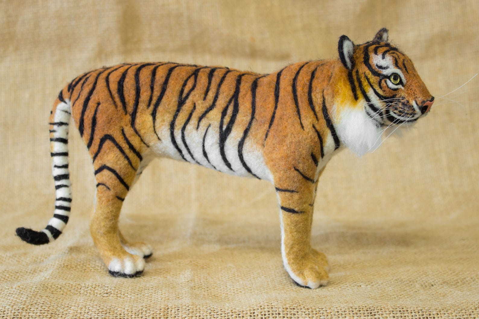Made to Order Needle Felted Tiger: Custom Needle Felted Animal - Etsy