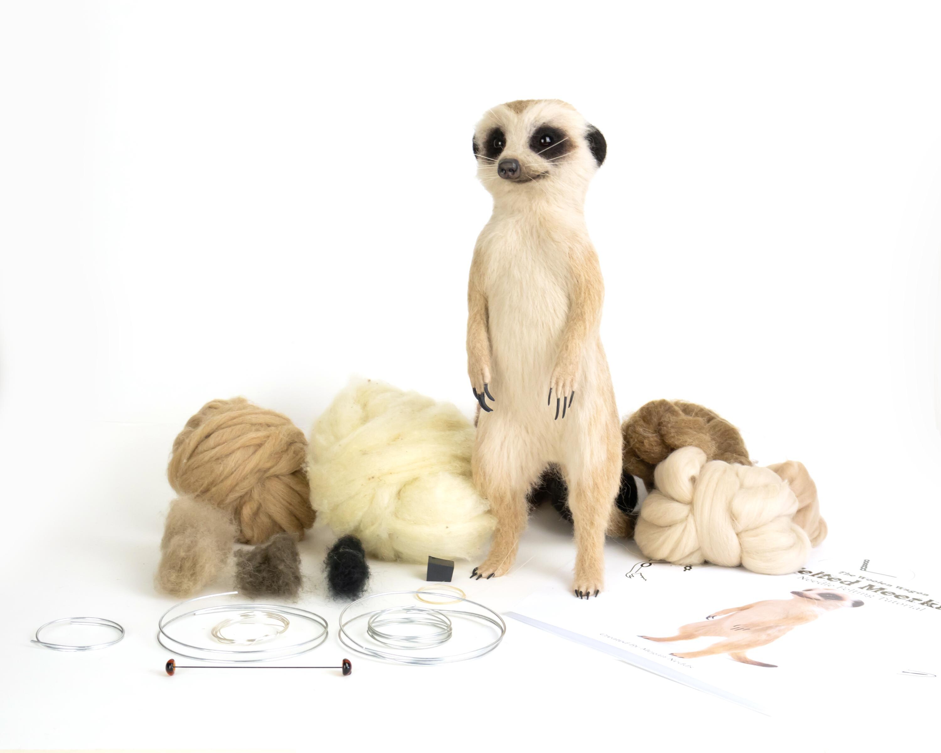 Felted Meerkat Kit and Tutorial - Etsy