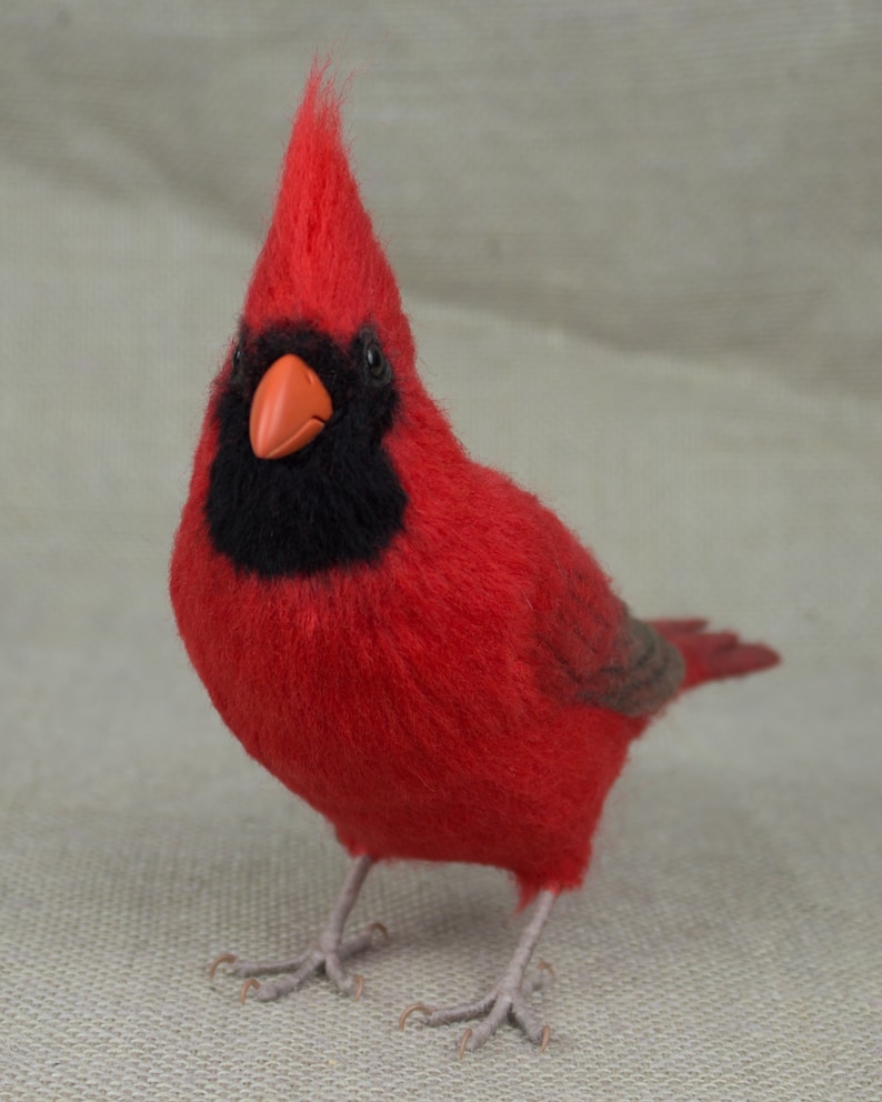 Made to Order Needle Felted Cardinal: Custom Needle Felted - Etsy