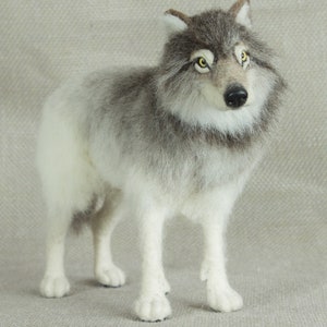 Made to Order Needle Felted Wolf: Custom Needle Felted Animal Sculpture ...