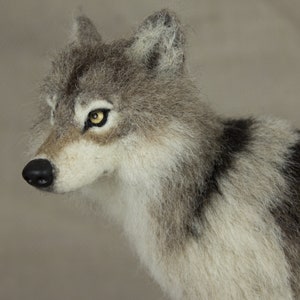 Made to Order Needle Felted Wolf: Custom Needle Felted Animal Sculpture ...