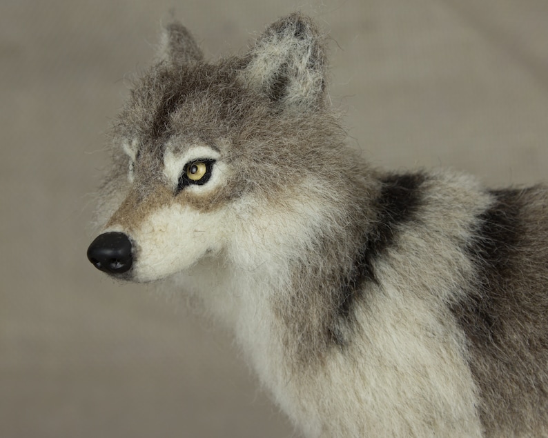 Made to Order Needle Felted Wolf: Custom Needle Felted Animal Sculpture ...