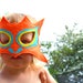 Orange and Blue Felt Dragon Mask - Etsy UK