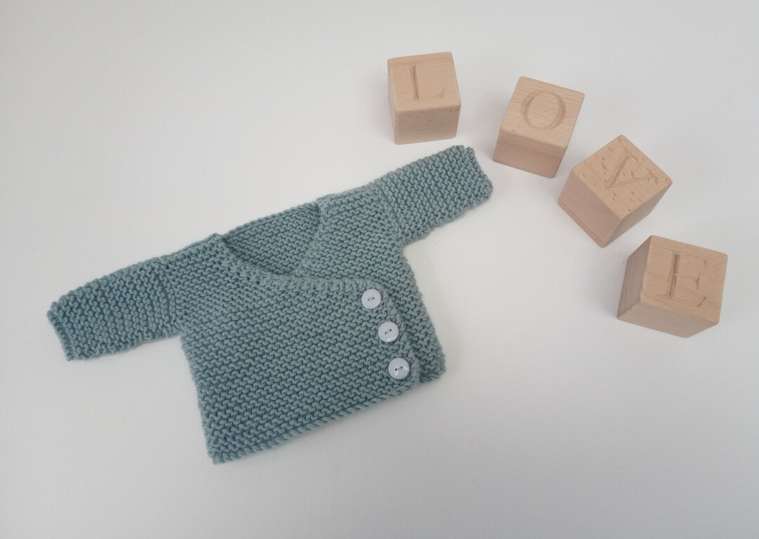 Knitting Pattern PDF for Mabel Premature Baby Cardigan - Etsy