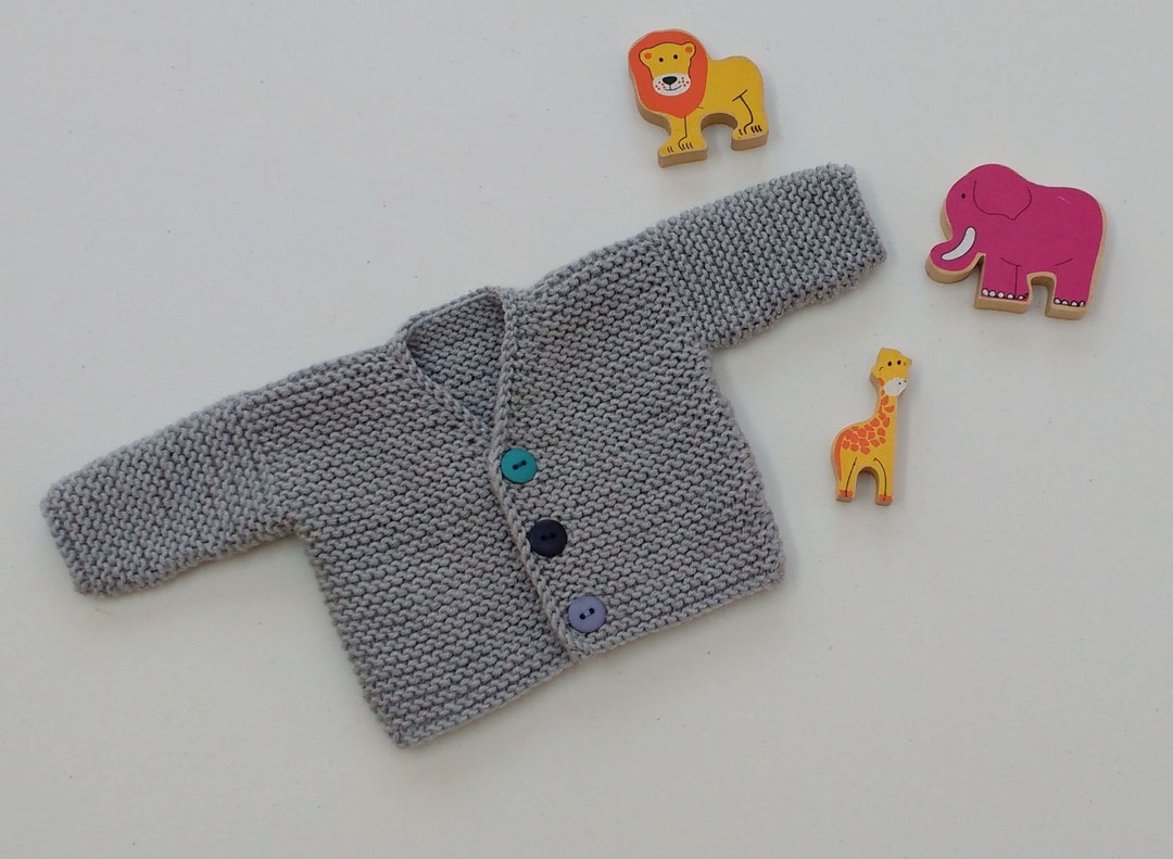 Knitting Pattern PDF for Noah Premature Baby Cardigan in ENGLISH Only ...