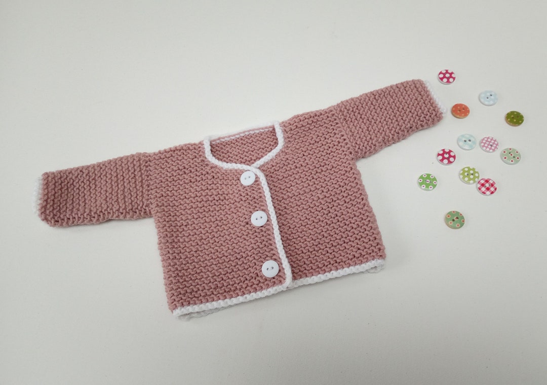 Knitting Pattern PDF for Hope Premature Baby Cardigan in English Only ...