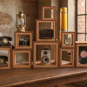 Frame Set – 3 Cardboard Display Cubes With Frame – Countertop Eco ...