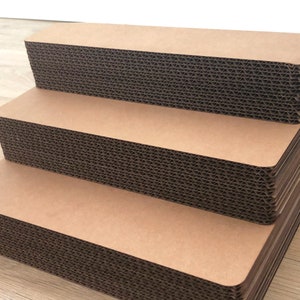 Display Riser, Cardboard 3 Tiered Display Stand, Product Podium, Market ...