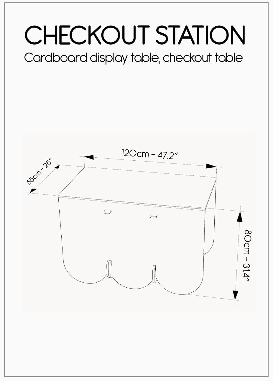 Wave Eco Design: Checkout Counter, Collapsible Display Counter, Vendor ...