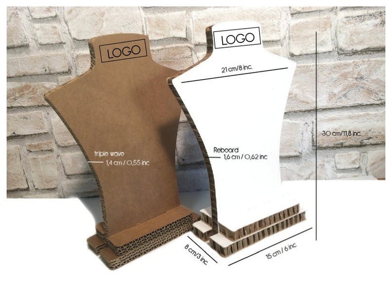 3 Cardboard Jewelry Display Ideas, Modern Jewelry Bust, Necklace ...