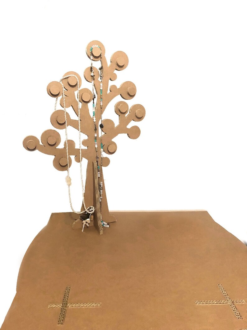 Cardboard Jewelry Tree Stand Jewelry Display Necklace Tree - Etsy