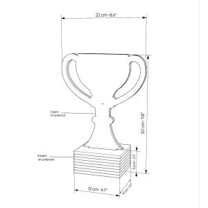 Adorable Cardboard Trophy Cups for Kids' Games and Pet Competitions ...