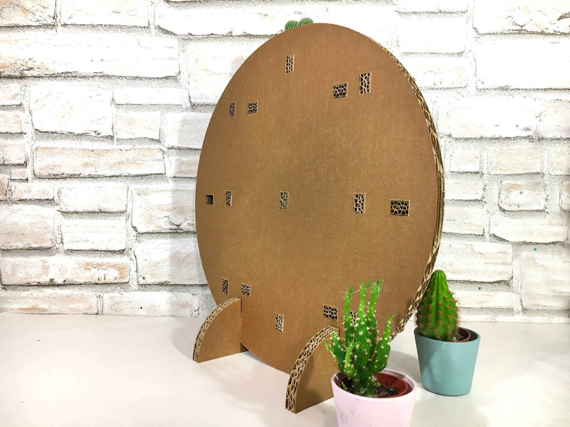 Moon Shelf Tabletop Cardboard Display Risers Geometric | Etsy