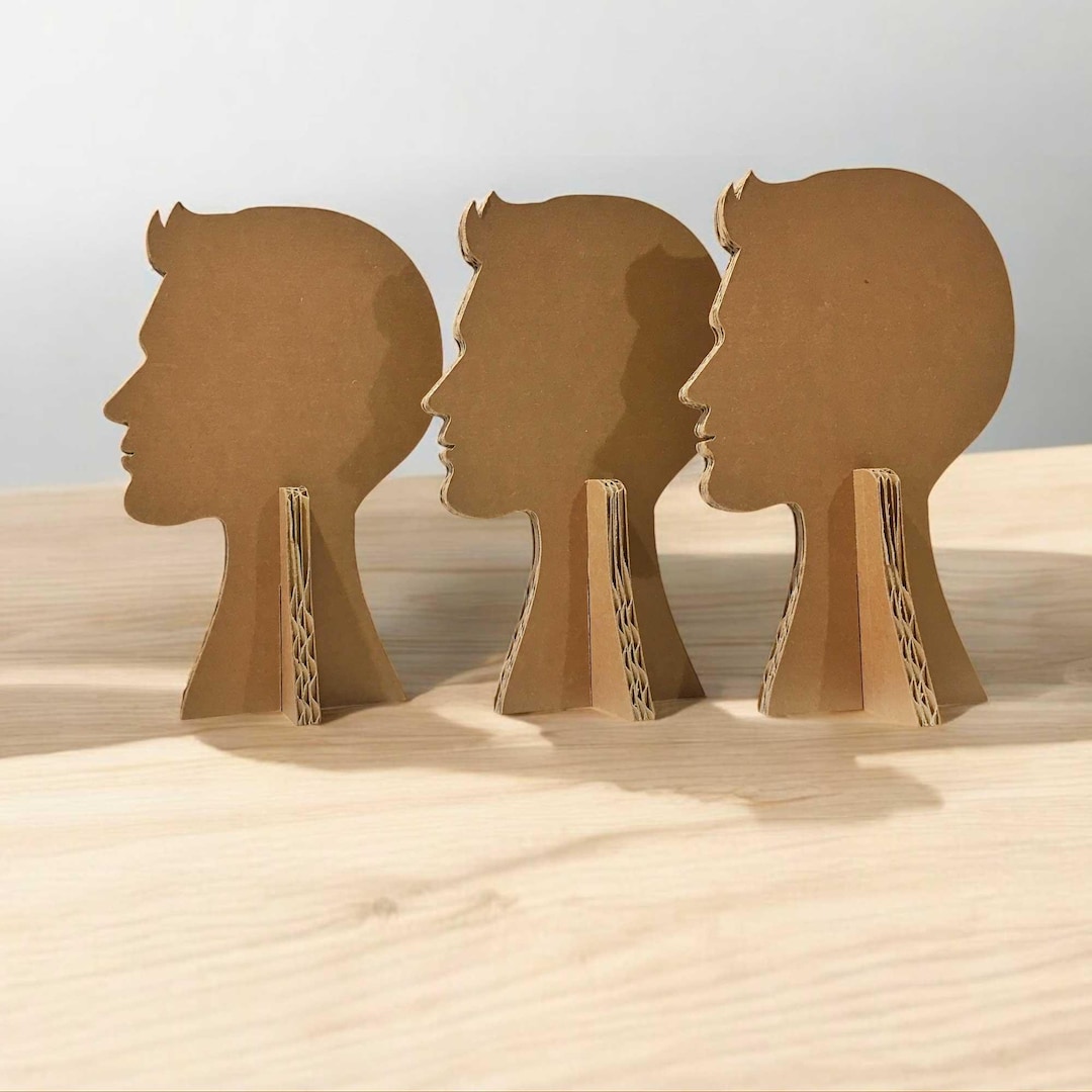 Male Mannequin Heads Cardboard – Eco Hat and Headwear Display Stands ...