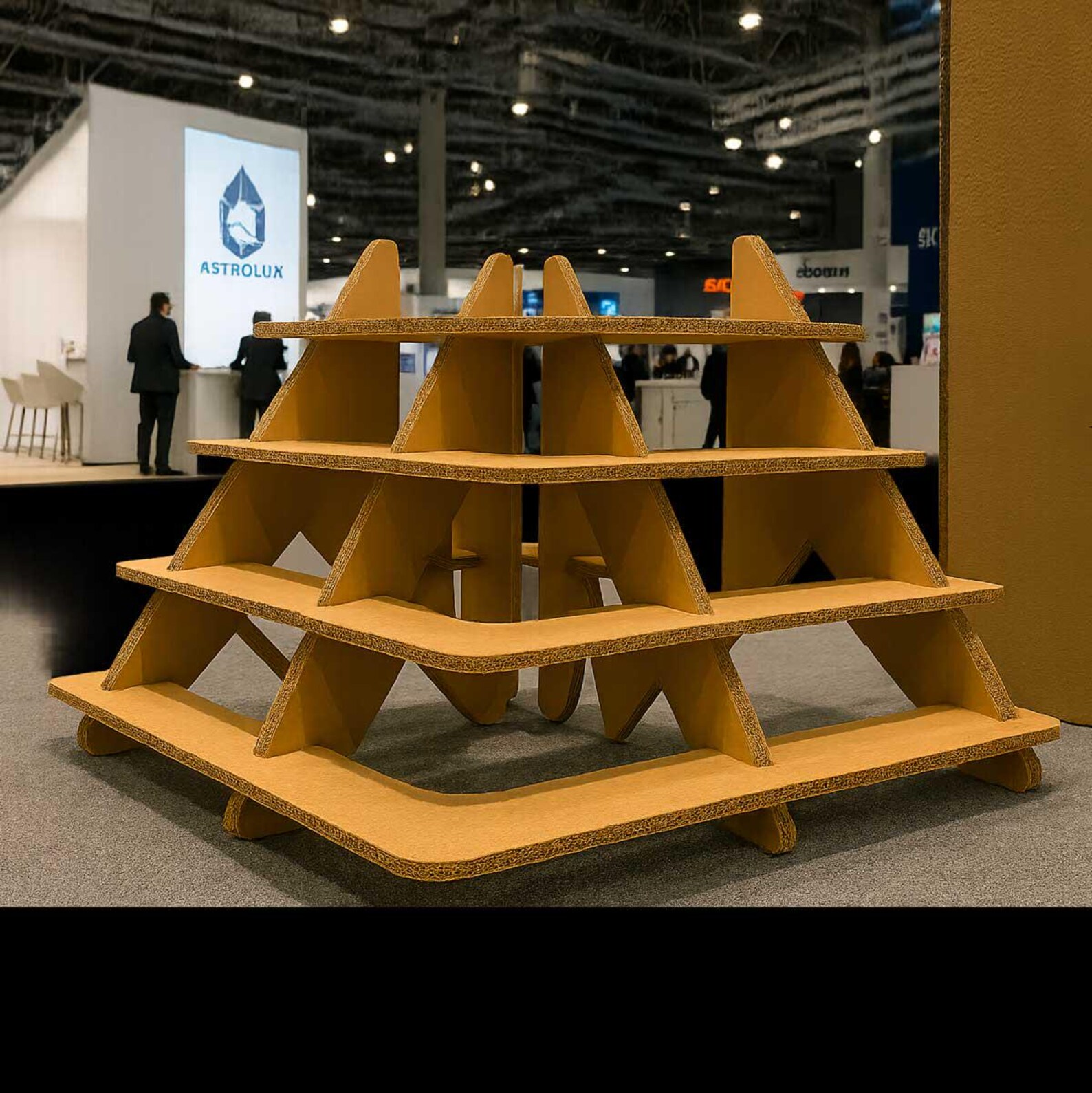 Trondheim Set – Large Cardboard Countertop Steps Display – Eco Riser ...