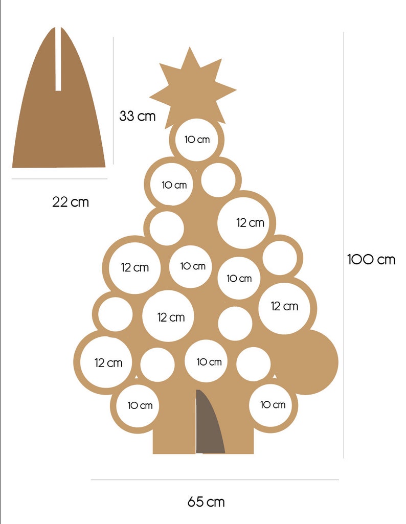 40 Ornament Display Tree Stand Cardboard Christmas - Etsy Australia