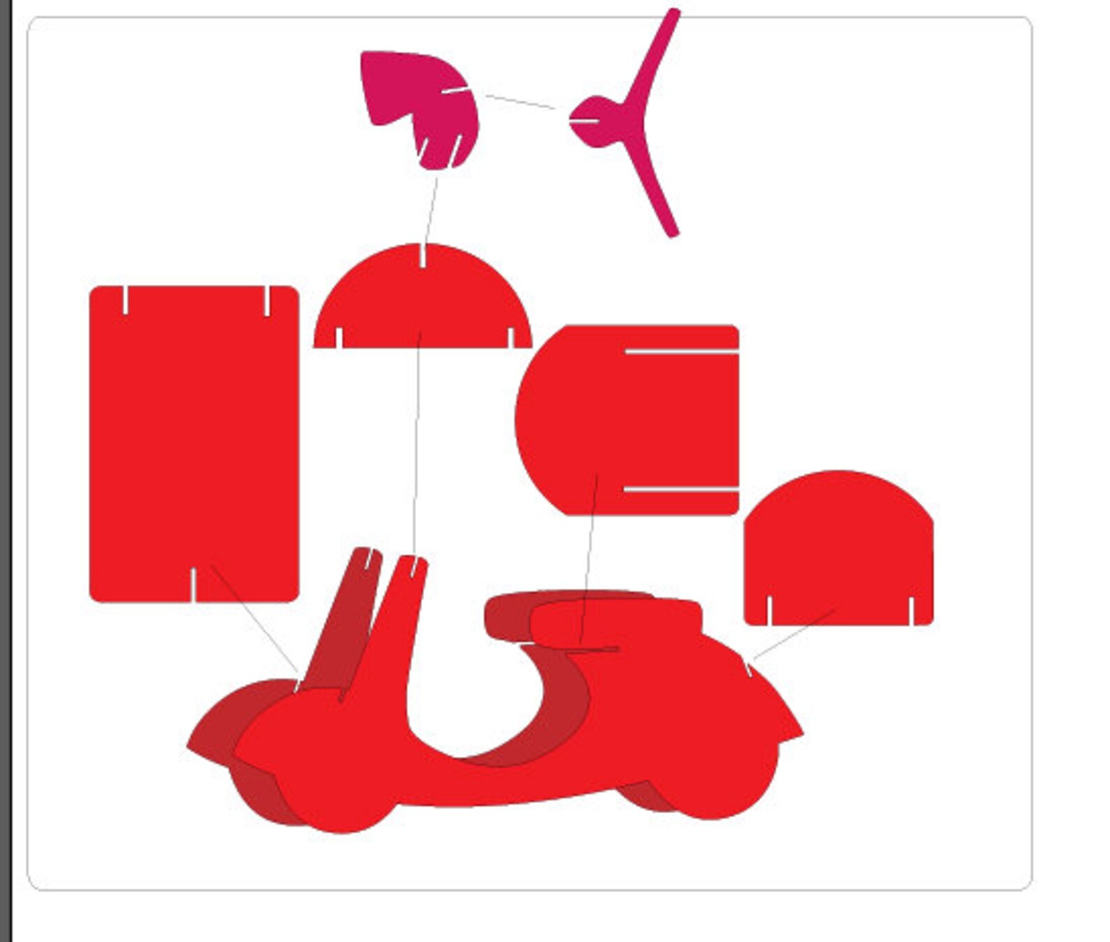 Italian Vespa Scooter Decor Cardboard Vespa Grad Party Decor - Etsy