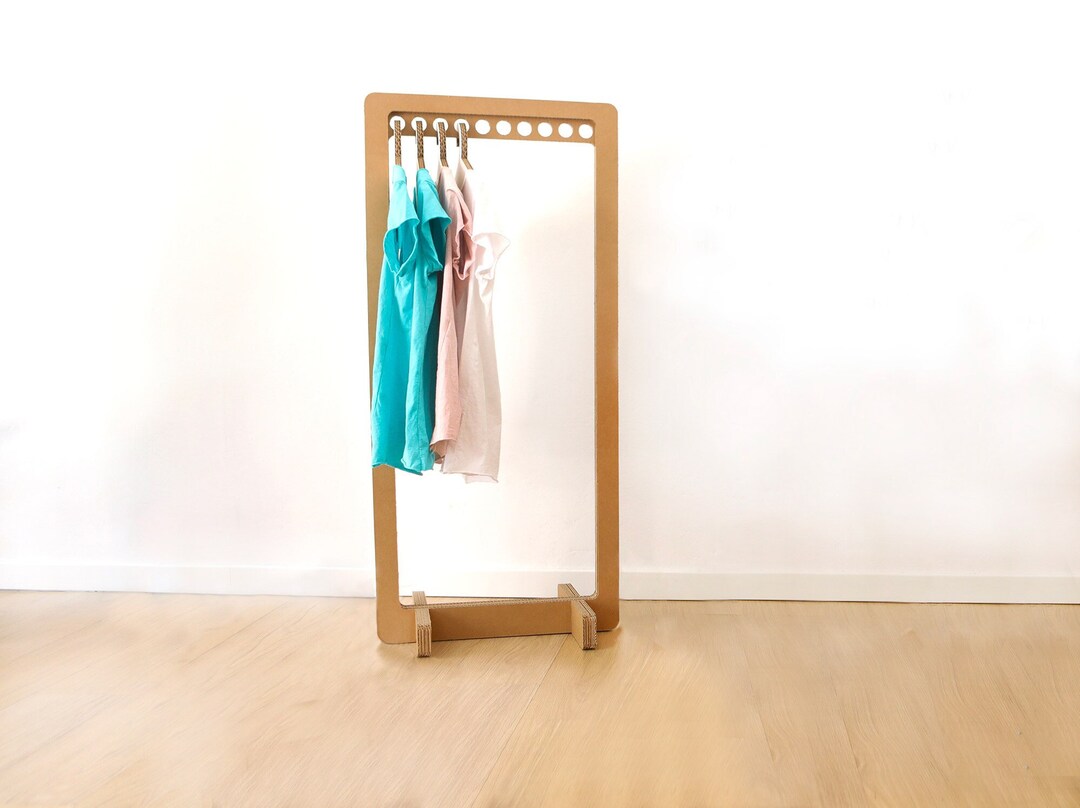 Cardboard Clothing Rack, Coat Rack, Retail Clothing Display Rack, Kids ...