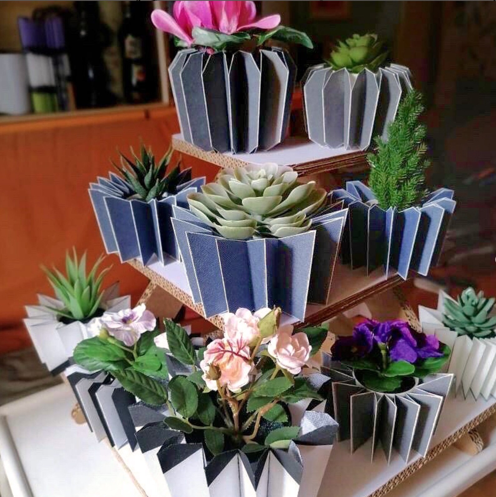 Market Stall Display Cardboard Display Shelf Tiered Display - Etsy UK