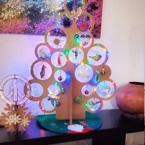 40" Ornament Display Tree Stand, Cardboard Christmas Tree, Christmas ...
