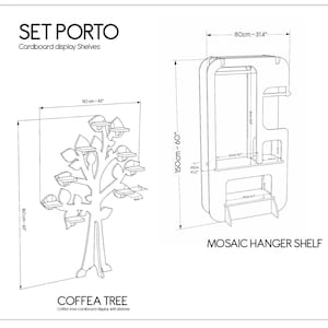 Set Porto: Modular Cardboard Display Stand With Dual-purpose Shelves ...