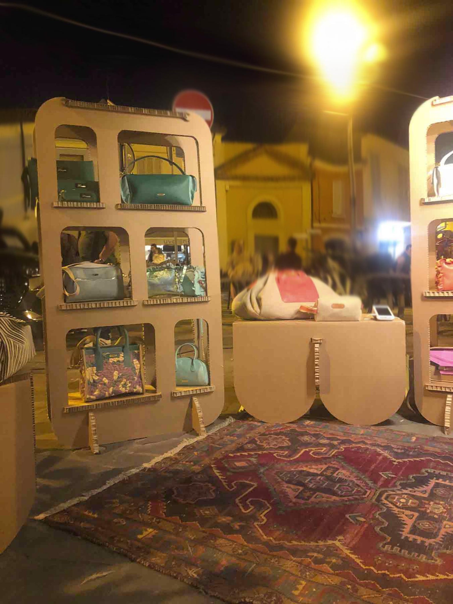 Wavy Cardboard Nesting Tables for Vendor Booths and Art Exhibits, for ...