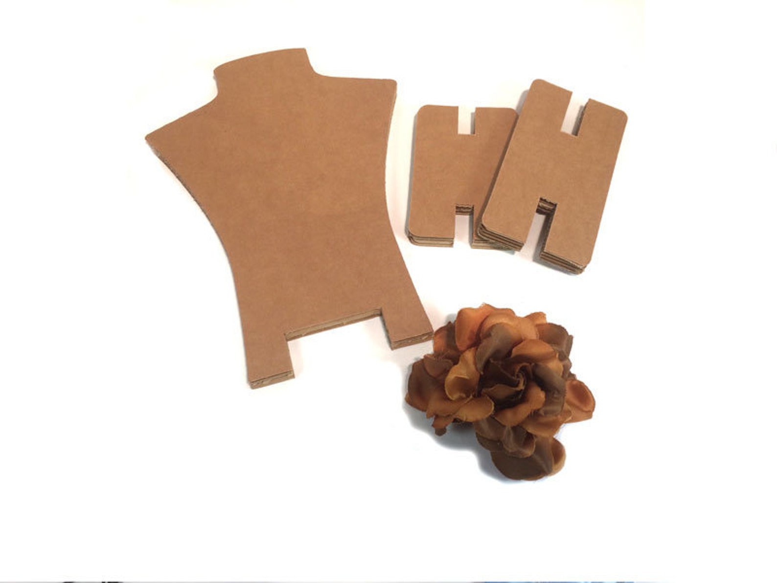 3 Cardboard Jewelry Display Ideas Modern Jewelry Bust - Etsy