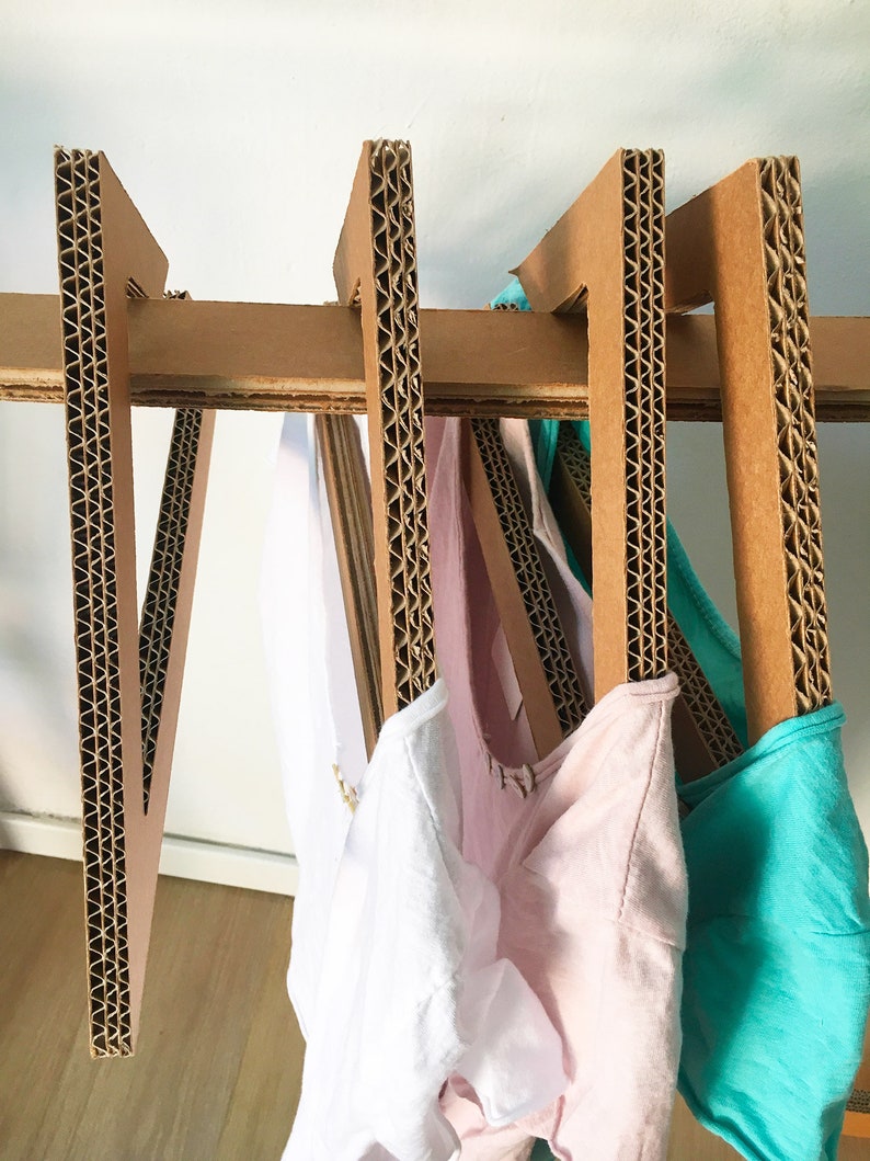Kyoto Set – House-shaped Clothes Rack + 10 Triangle Hangers in ...