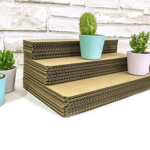 Display Riser Cardboard 3 Tiered Display Stand Product - Etsy