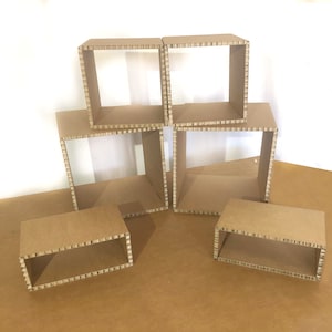 6 Display Riser Cardboard Shelf Table Riser Product Displays Stands ...
