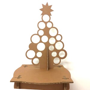 40 Ornament Display Tree Stand, Cardboard Christmas Tree, Christmas ...