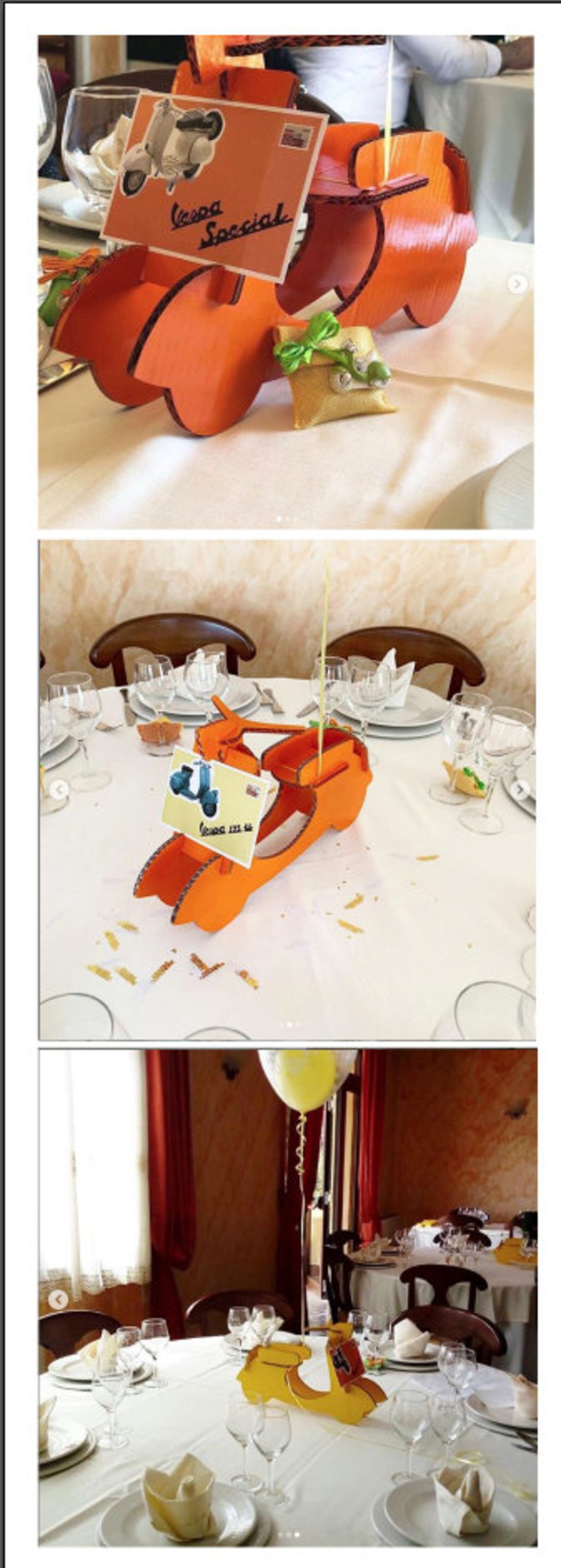 Italian Vespa Scooter Decor Cardboard Vespa Grad Party Decor - Etsy