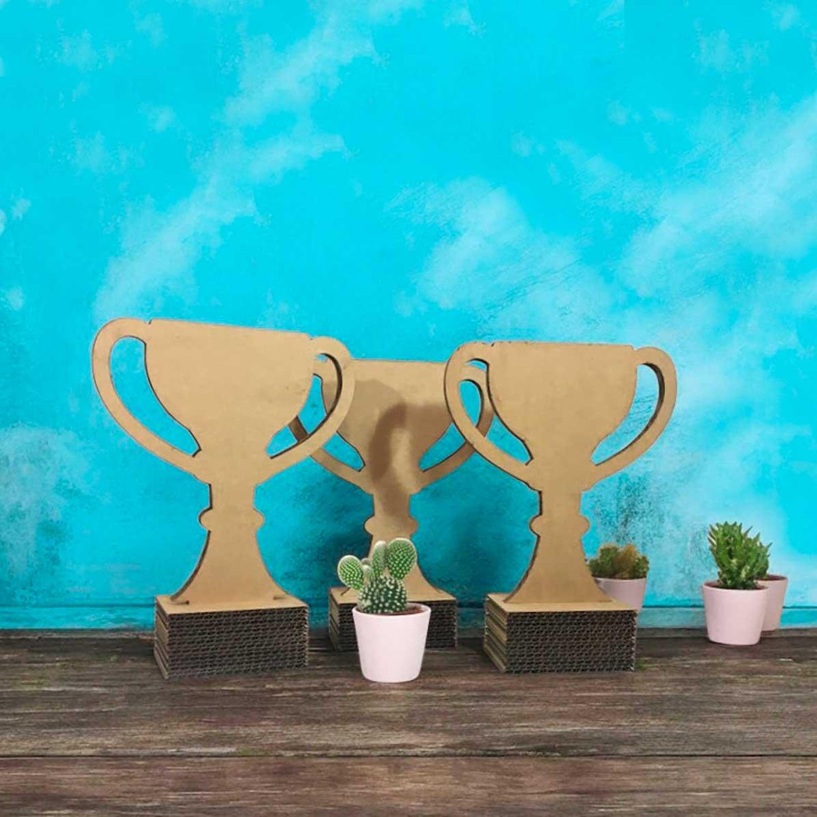 Adorable Cardboard Trophy Cups for Kids' Games and Pet Competitions ...